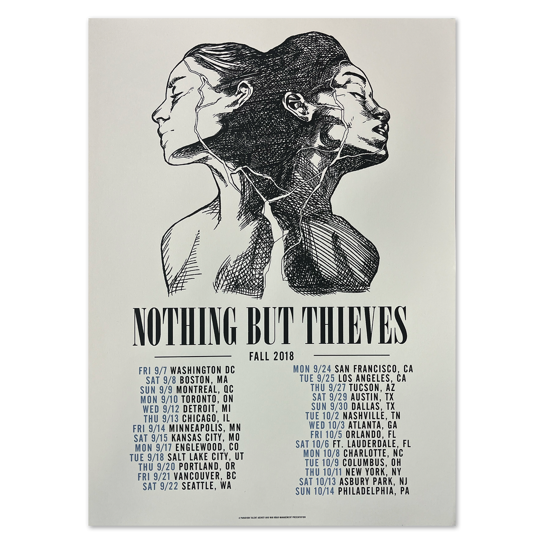 Screened Poster | Nothing But Thieves US | Official Store